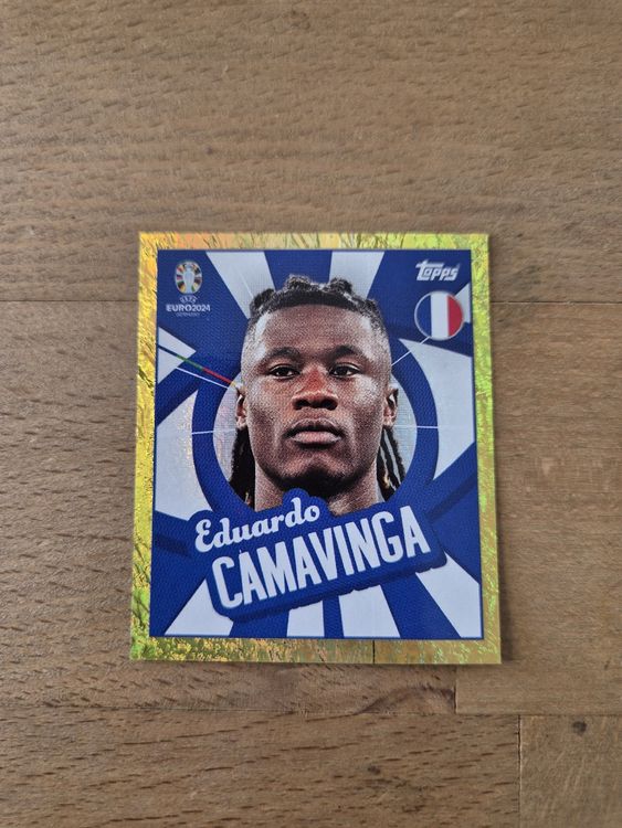 Gold Eduardo Camavinga PTW Topps Euro 2024 Sticker | Kaufen auf Ricardo