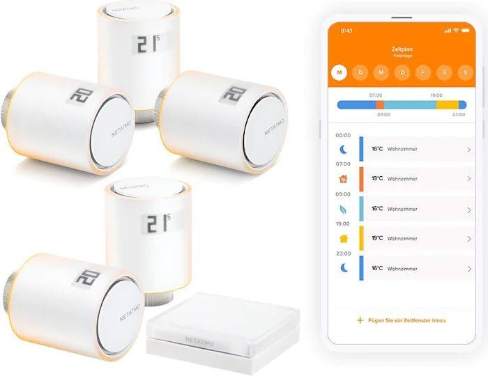 6x Netatmo smarte Heizkörperthermostate + Hub (Gebraucht) in ...
