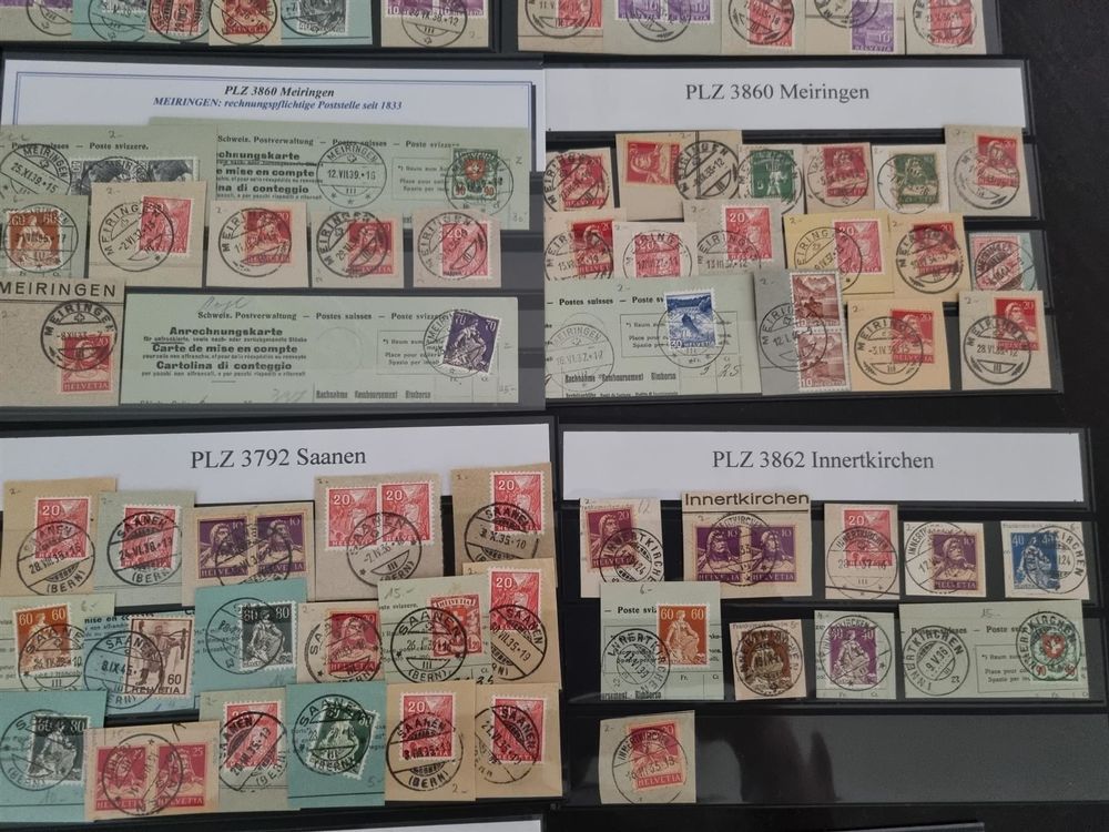 20 Steckkarten mit vielen Ortsstempel (Gebraucht) in Gümligen für CHF 31 – mit Lieferung auf ...