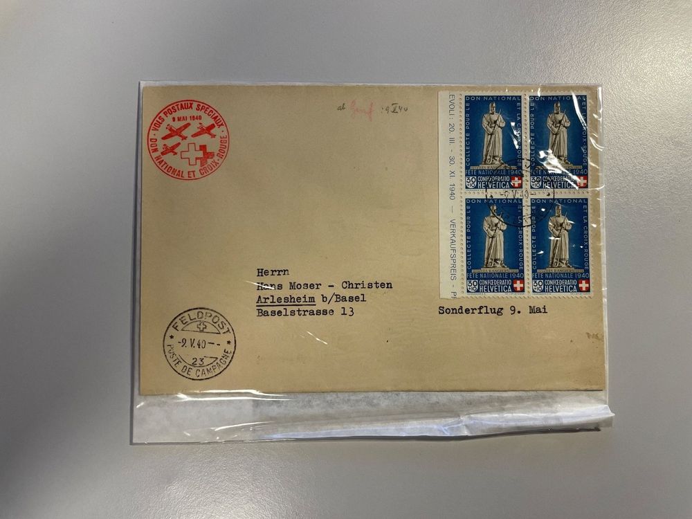 1940 Flugpost Viererblock 30Rp Monuments | Kaufen auf Ricardo