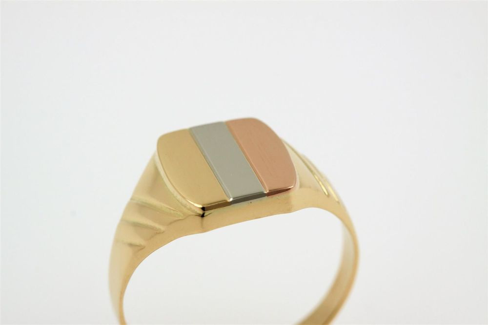 Herren Ring 18K Tri Color Gold *S3848 | Kaufen auf Ricardo