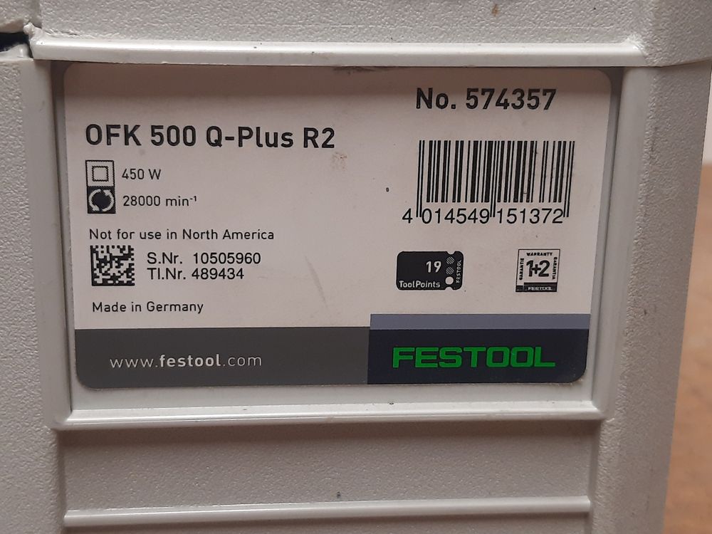 FESTOOL OFK 500 Q-Plus R2 Kantenfräse | Kaufen auf Ricardo