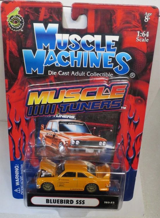 Muscle Machines: Nissan Bluebird SSS "Orange" (1:64) (Neu und ...