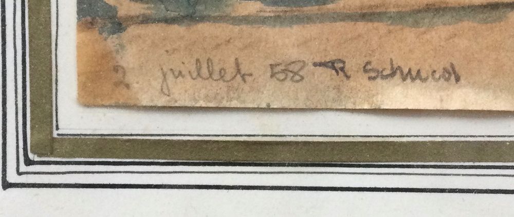 Gassen Scene Aquarell Unleserlich Signiert (Gebraucht) in Root für CHF 10 – mit Lieferung auf ...