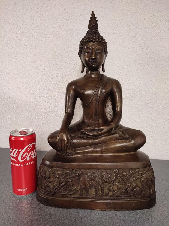 Grosser majestätischer Bronze Buddha aus Thailand (Gebraucht) in Schönenwerd für CHF 215 – mit ...