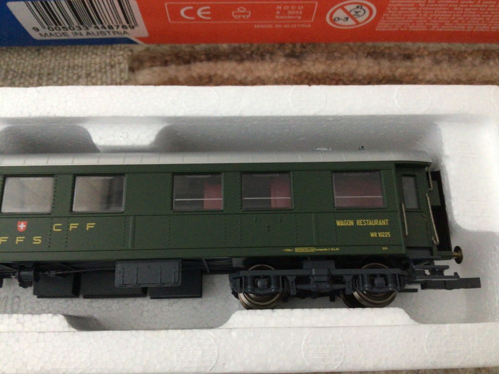 Roco 44876 SBB Leichtstahl-Speisewagen grün (Neu (gemäss Beschreibung ...