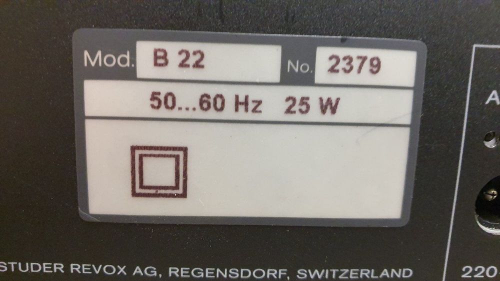 Revox B22 CD-Player (Gebraucht) in für CHF 390 – nur Abholung auf ...