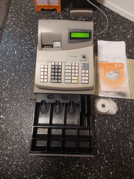 Sharp ER-A410 Registrierkasse, funktioniert einwandfrei! (Gebraucht) in ...