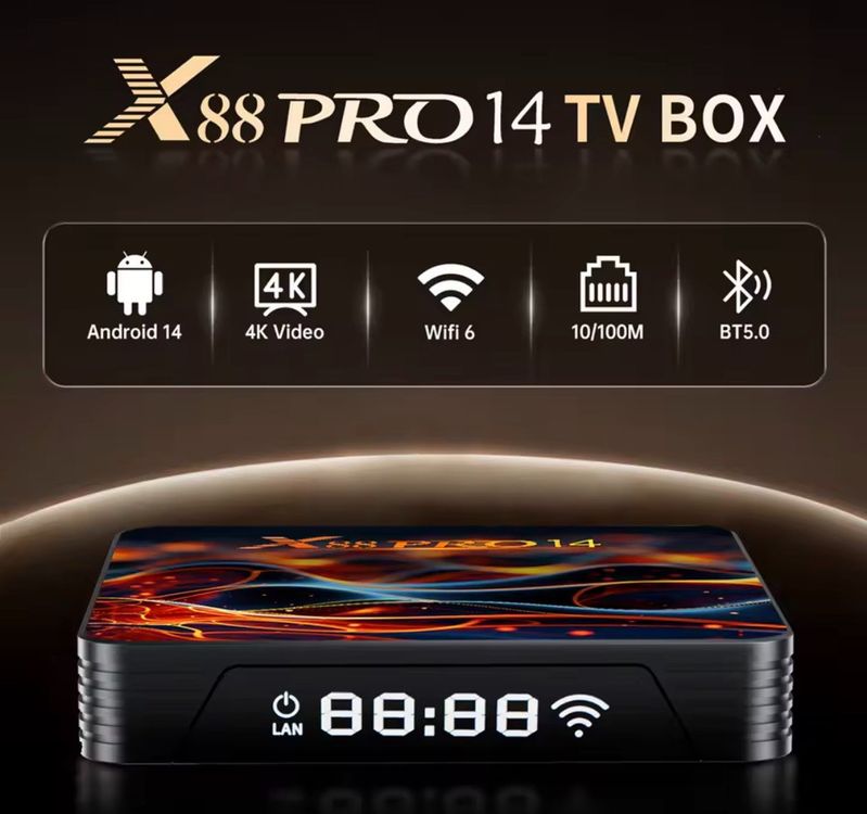 Android TV Box X88 Pro 14 - 8K Ultra HD - Top Zustand! (Neu und ...
