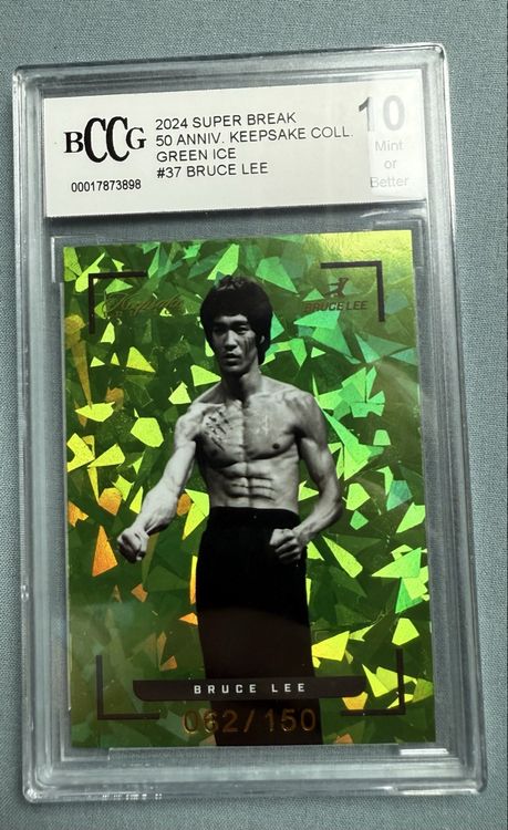 Bruce Lee #37 - GREEN ICE 2024 SUPER BREAK NR 62 of 150!!!! (Neu und ...