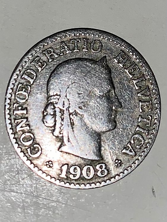 Pièce de 10centime de 1908 en argent | Kaufen auf Ricardo