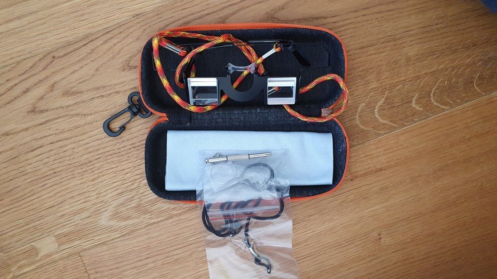 Sicherungsbrille Klettern inkl. Hülle etc. Kletterbrille. (Neu und ...