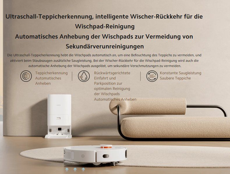 XIAOMI X10+| Multifunktions Saug- & Wischroboter |All-in-One (D ...