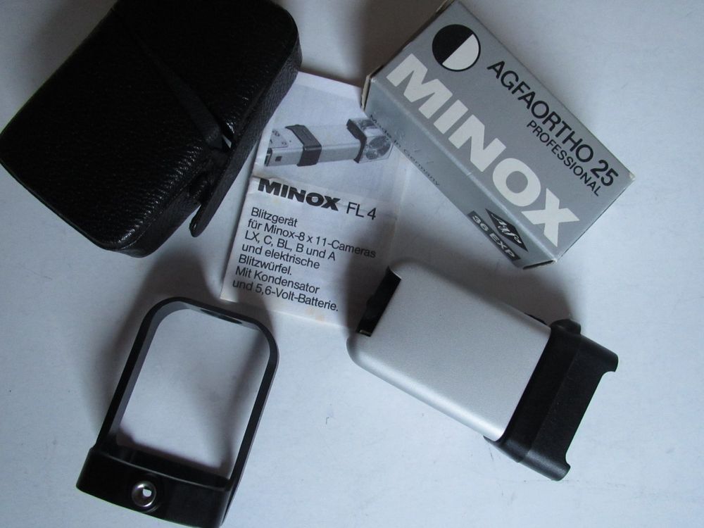 Minox LX mit Blitz FL 4, Film und LX-Stativhalter Kunststoff | Kaufen ...