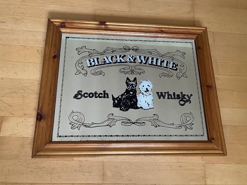 Werbebild Black & White Scotch Whisky Glasoptik (Gebraucht) in Zürich ...