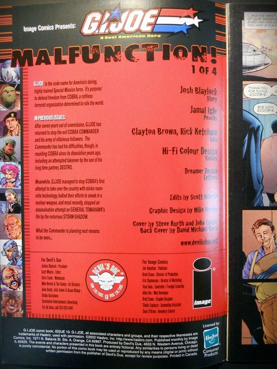 GI JOE MALFUNCTION 4 PART COMPLETE STORY IN ENGLISH 2002 (Gebraucht) in ...