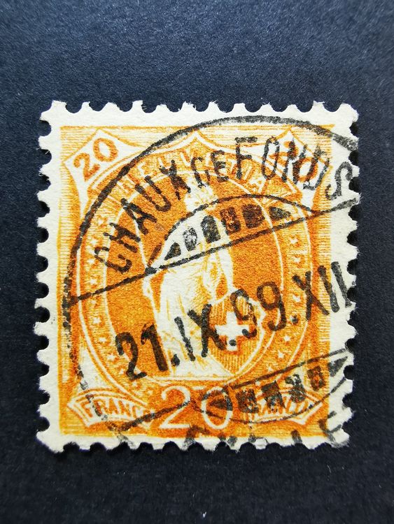 TR55 Timbre Suisse Debout Oblitere 1899 | Kaufen auf Ricardo