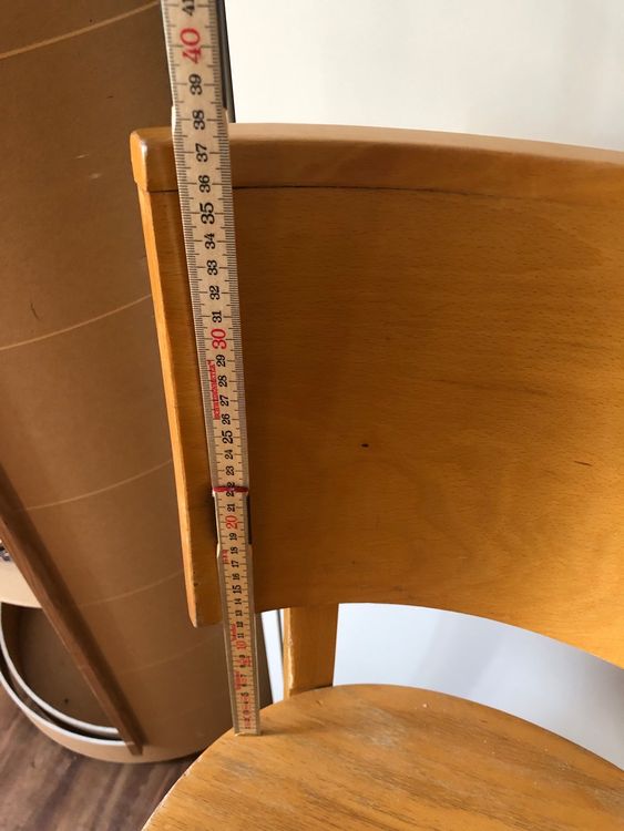 2 zwei Bar Hocker mit Lehne massiv Holz, sehr guter Zustand | Kaufen ...