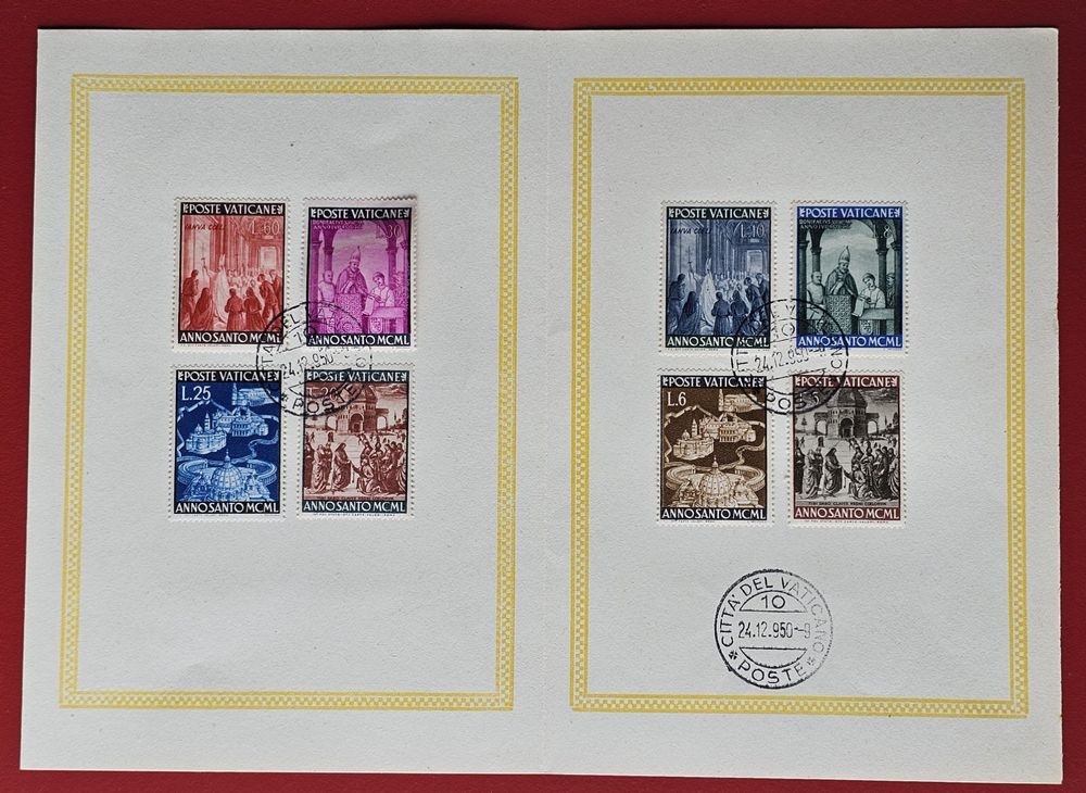 VATIKAN WEIHNACHTEN ENDE HEILIGES JAHR ANNO SANTO 1950 (Neu (gemäss Beschreibung)) in Düdingen ...