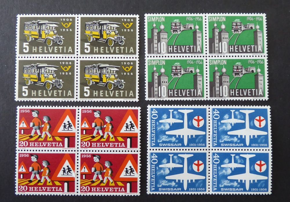 Werbemarken 4er Blocks Serie 1956 postfrisch o. Falz (Neu (gemäss ...