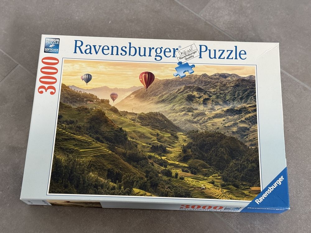 Ravensburger Puzzle 3000 Teile Landschaft Heissluftballon (Gebraucht) in Untersiggenthal für CHF ...