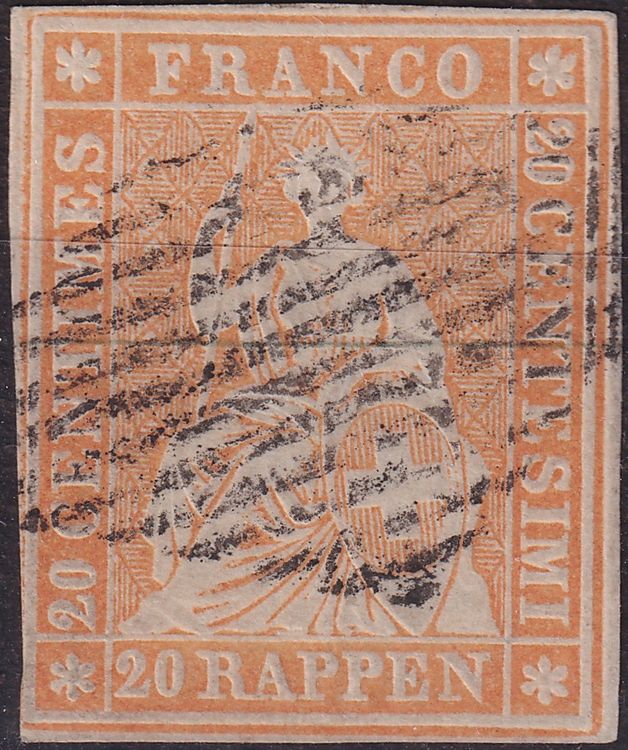 25B (25B1) mit gutem Relief +Zentrumsraute, Kat: 280.- (Gebraucht) in Sursee für CHF 4 – mit ...