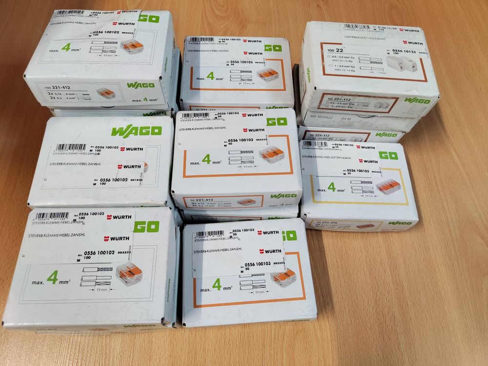 Wago-Klemmen (Neu und originalverpackt) in Glattfelden für CHF 50 – mit ...