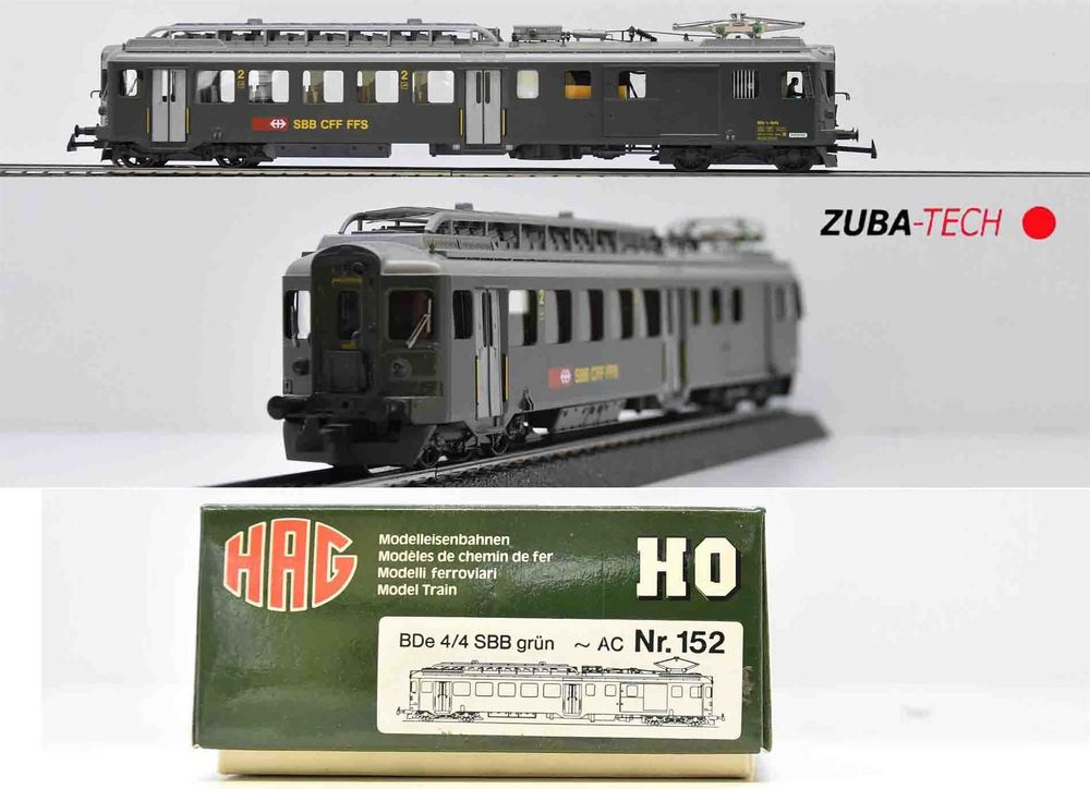 HAG 152 Triebwagen BDe 4/4 SBB H0 WS OVP | Acheter sur Ricardo