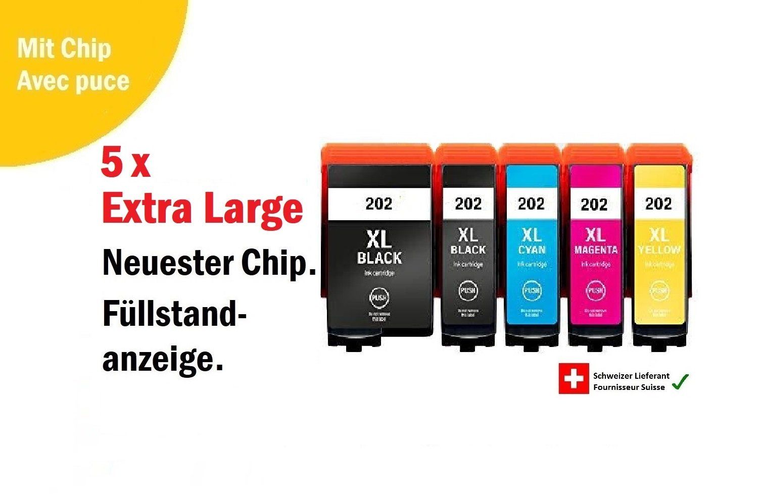 E-202 XL T-202 XL - Kompatible Drucker-Patronen Epson (1x5) (Neu und ...