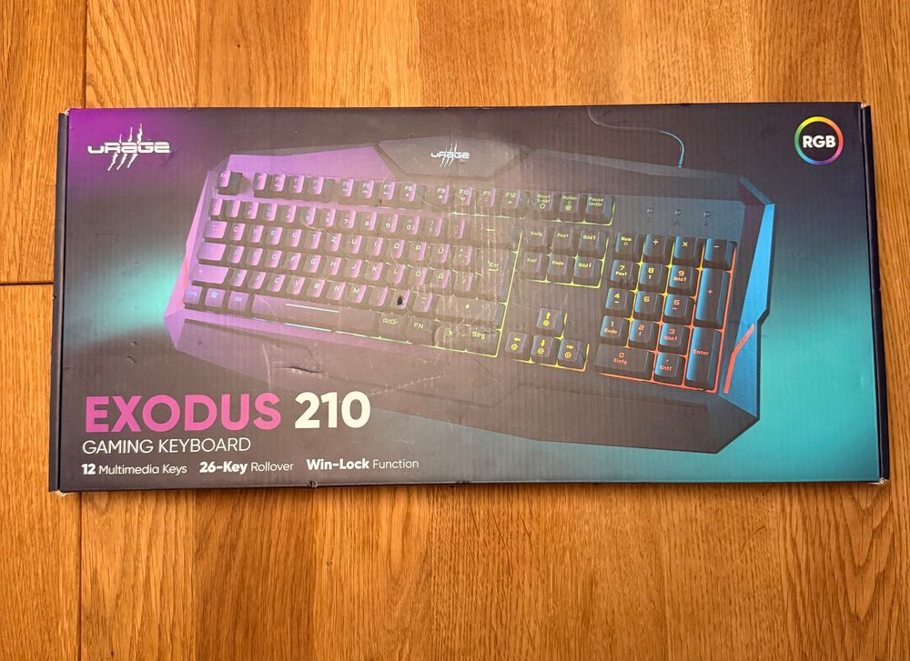Urage Exodus 210 Illuminated - GAMING KEYBOARD - NEW-SEALED (Neu und ...