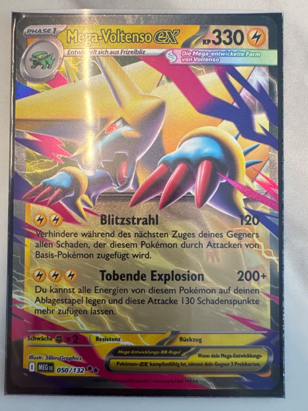 Mega- Voltenso ex MEG050 DE - Mega Entwicklungen Pokemon (Neu (gemäss ...