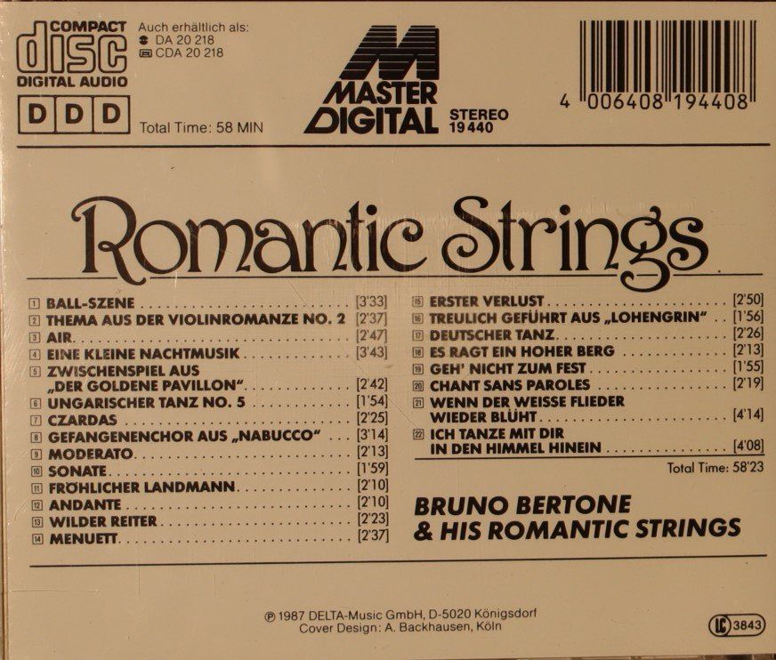 Bruno Bertone - Romantic Strings (Gebraucht) in Luzern für CHF 1 – mit ...