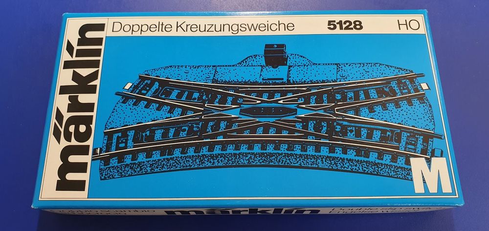 Märklin 5128 M-Gleis El. Doppelte Kreuzungsweiche OVP | Kaufen auf Ricardo