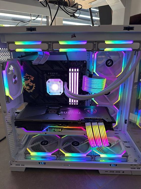 Weiss RGB Gaming-PC | RTX 3080 Suprim White | Custom Build (Gebraucht ...