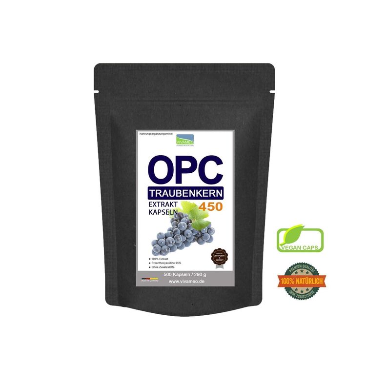 Traubenkern Extrakt OPC Kapseln 500 Stk. (Neu und originalverpackt) in ...