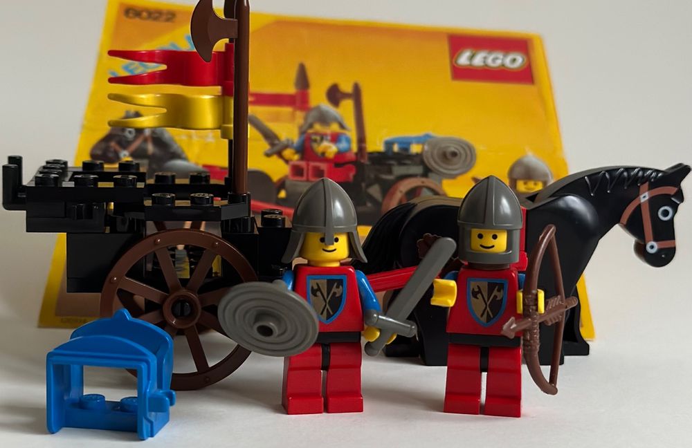 1984: LEGO Castle 6022 "Horse Cart", mit Bauanleitung (Gebraucht) in ...