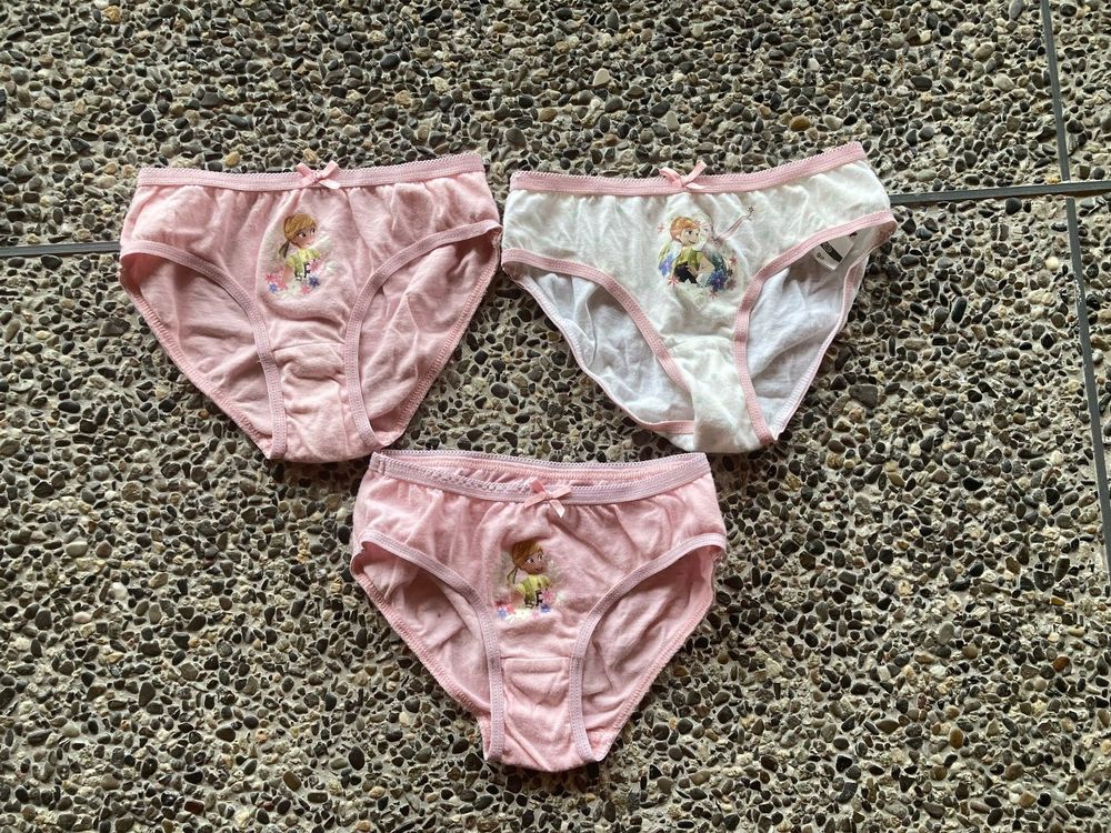 3er Set Unterhosen / Slips Frozen Anna und Elsa, Gr. 92 (Gebraucht) in ...