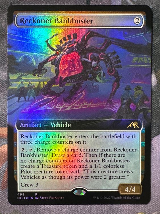 Reckoner Bankbuster FOIL Variant 499 Kamigawa (Neu (gemäss Beschreibung ...