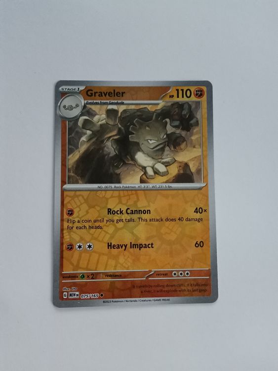 Graveler Georock - REVERSE HOLO - Pokemon 151 Mew | Kaufen auf Ricardo