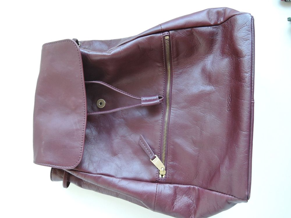 BREE Tagesrucksack Leder rot/braun (Neu (gemäss Beschreibung)) in ...
