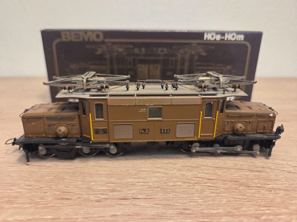 Bemo 1255 103 E-Lok Krokodil RhB H0m (D'occasion) à St-Aubin-Sauges ...
