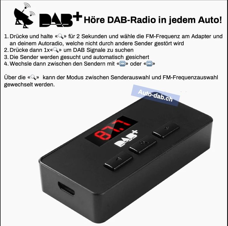 DAB Auto Empfänger Adapter | Autoradio DAB+ Receiver (Neu und ...