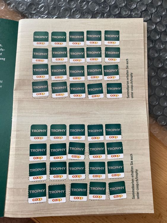 2 volle Karten Coop Trophy Bosch (Neu und originalverpackt) in Montlingen für CHF 15 – mit ...