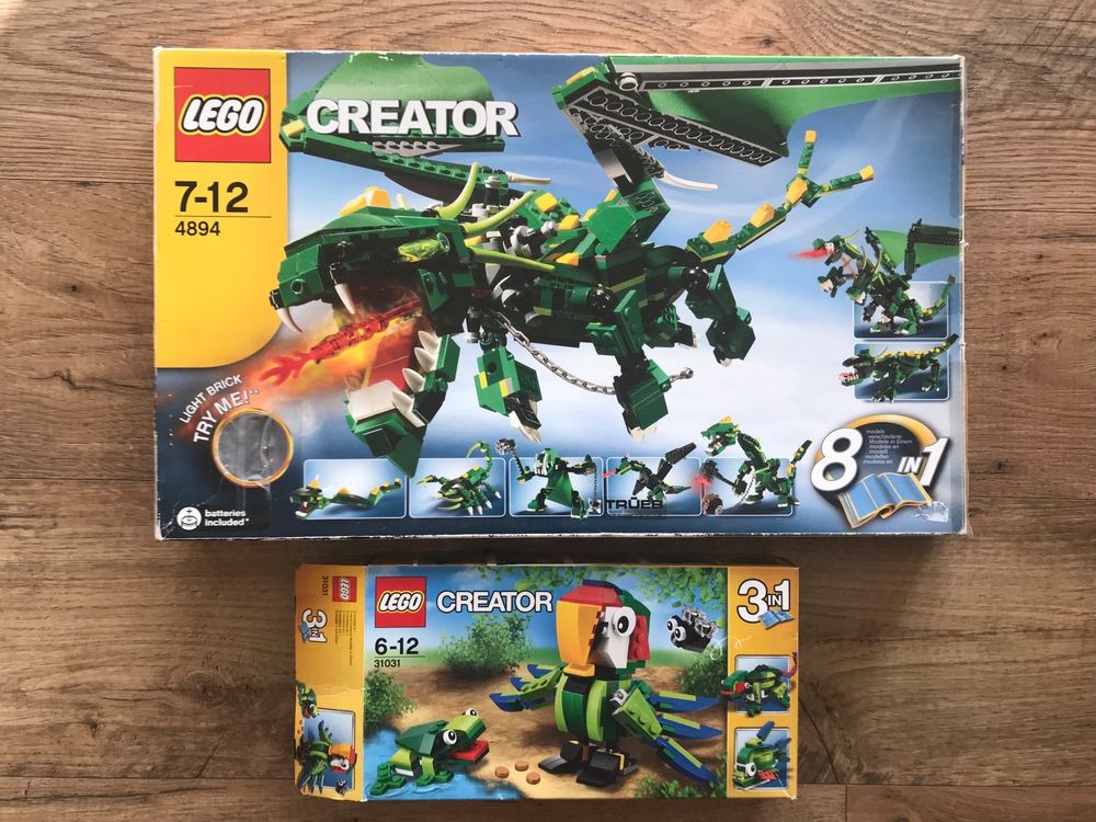 Lego creator 4894 dragon + 31031 perroquet (Gebraucht) in Châtel-St ...