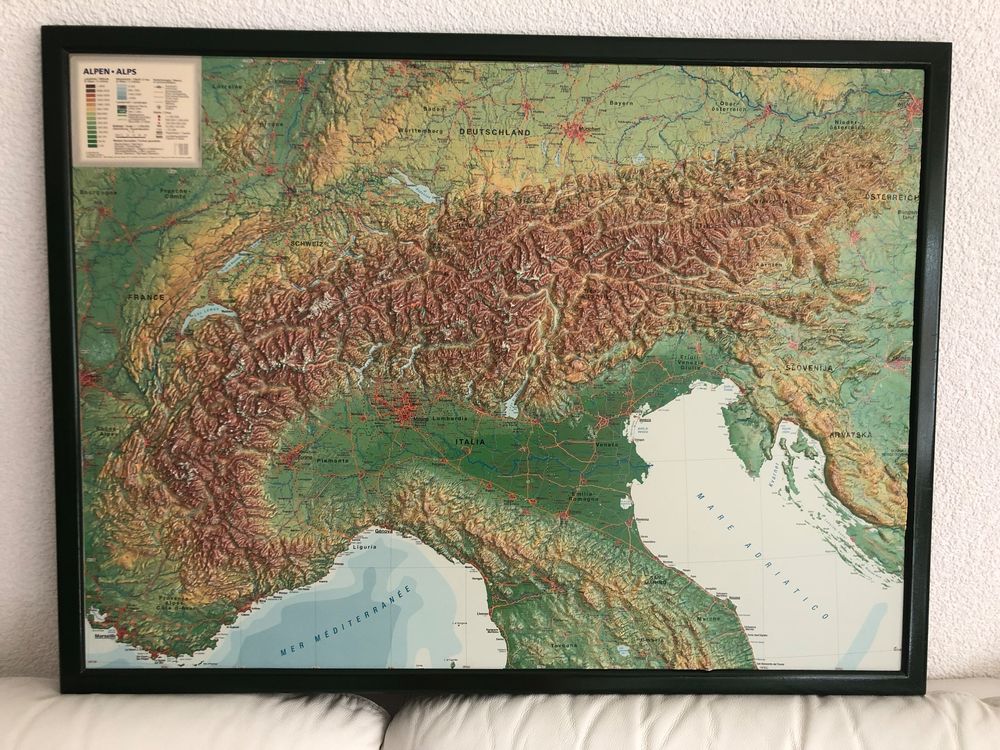 Karte die Alpen 3D (D'occasion) à Nunningen pour CHF 39 – retrait ...