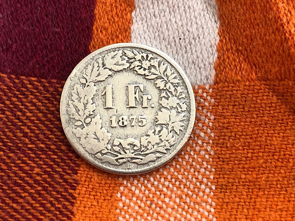 Schweiz 1 Franken 1875 Silber Rar (Gebraucht) in Flumenthal für CHF 16 – mit Lieferung auf ...