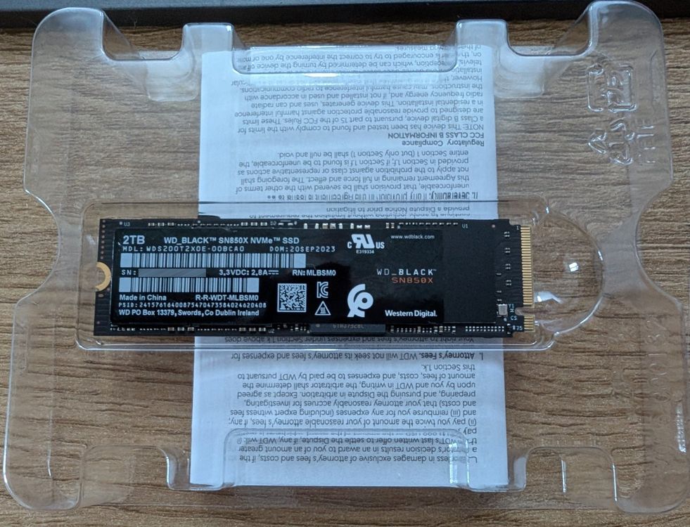 SSD M2 NVMe WD Black SN850X 2TB garanti (D'occasion) à La Neuveville ...