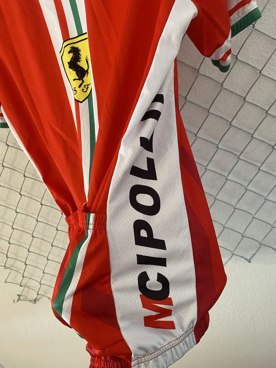 90’s Vintage Ferrari Cycle Jersey Size L Mcipollin Vision (Gebraucht ...