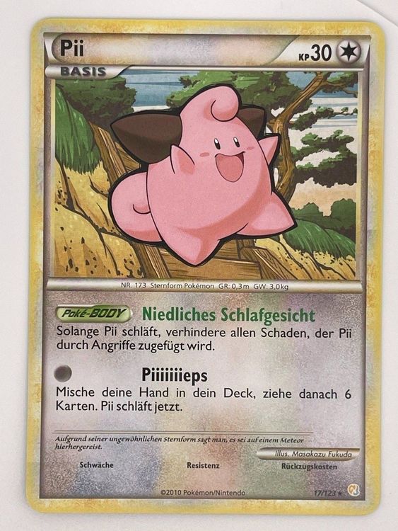 Pii 17/123 Rare Pokémon HS Heart Gold & Soul Silver (Neu (gemäss ...