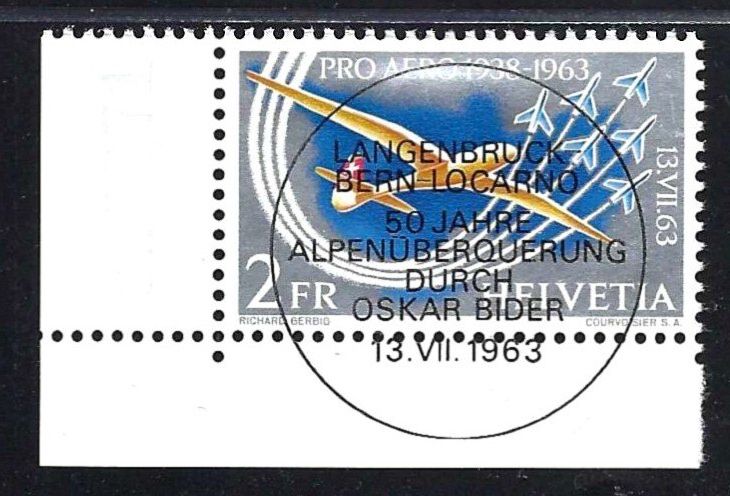 1963 Pro Aero ZNr. F46, Voll ET-gestempelt ʘ, KP 75.- (Gebraucht) in Wädenswil für CHF 8.5 – mit ...